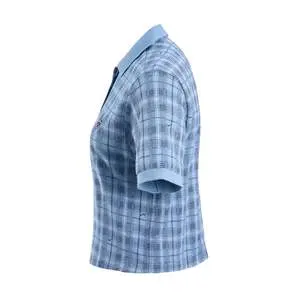 Nike Fairway Fresh Dri-fit Check Golf Collared Shirt 'work Blue White