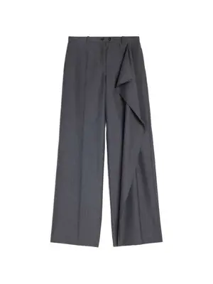 JIL SANDER Fil-à-fil Wool Trousers