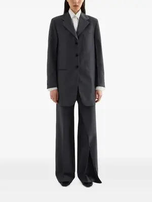JIL SANDER Fil-à-fil Wool Trousers