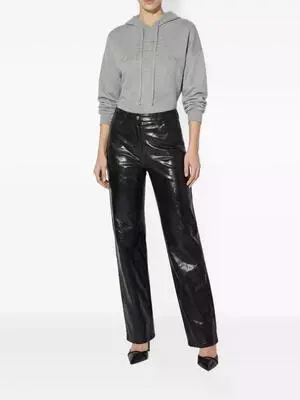 Elisabetta Franchi Loose Jeans With Laminated Effect