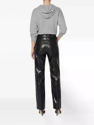 Elisabetta Franchi Loose Jeans With Laminated Effect