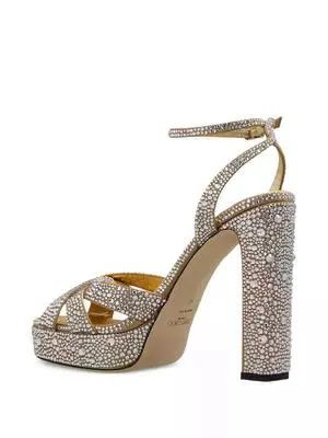 JIMMY CHOO Kove Crystal-embellished Sandals