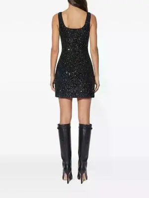 Elisabetta Franchi Knit Mini Dress With Sequins
