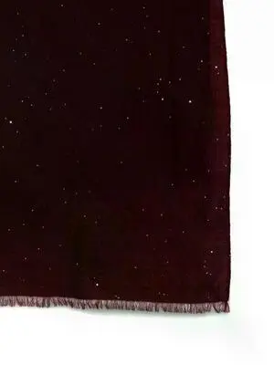 Faliero Sarti Sequin-embellished Frayed Scarf