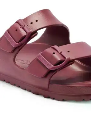 BIRKENSTOCK Arizona Buckled Slides - Red