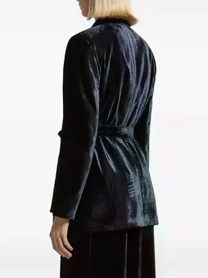 Peserico Belted Shawl-lapel Blazer