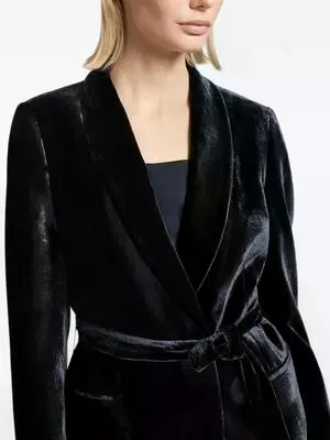 Peserico Belted Shawl-lapel Blazer