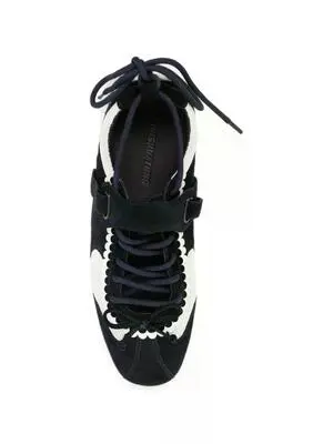SHUSHU/TONG Scalloped Bow Sneakers - Blue