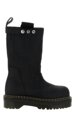 Rick Owens Quad Sole Pull On' Dr. Martens X Rickowens Boots - Black