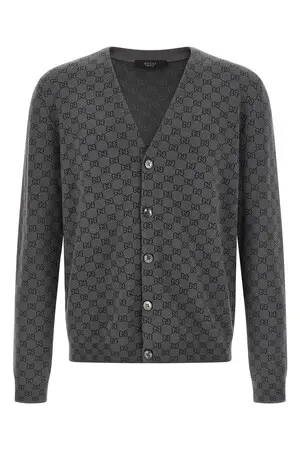 Gucci Gg Wool And Silk Cardigan