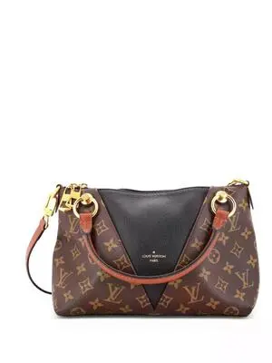 LOUIS VUITTON V Monogram Canvas And Leather Bb Tote Bag - Brown