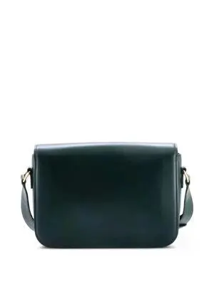Celine Triomphe Shoulder Bag Smooth Calfskin Medium Crossbody Bag - Green