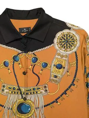 Etro Jewellery-print Silk Shirt