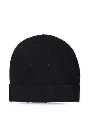 PANICALE Sequin-embellished Ribbed Beanie Hat
