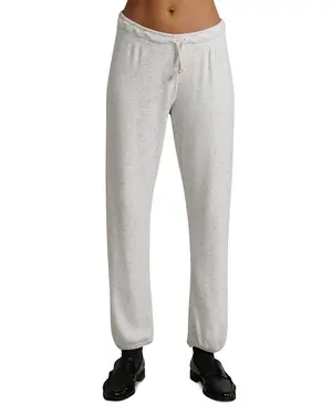 PERFECTWHITETEE Brynn Brushed Pull On Drawcord Pants - Ash