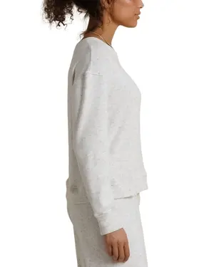 PERFECTWHITETEE Brinley Brushed Long Sleeve Sweatshirt