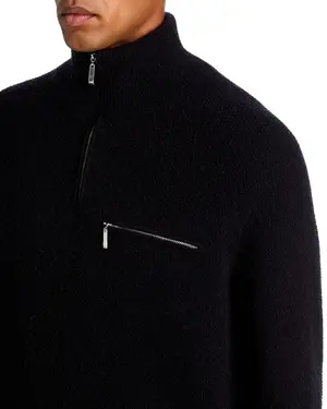 Paige Donover Wool Blend Quarter Zip Sweater