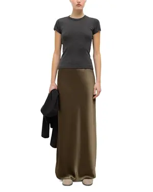 LESET Barb Bias Ankle Skirt