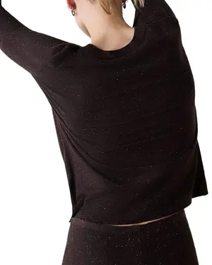 Whistles Annie Sparkle Crewneck Sweater