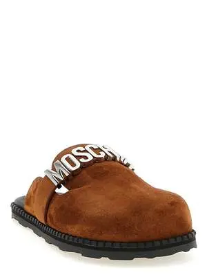 Moschino Suede Sabots