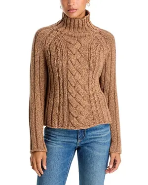 Frank & Eileen Cotswold Cotton Cable Knit Sweater - Teddy