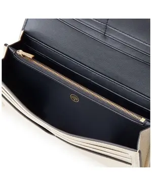 Mulberry Continental Wallet - Chalk