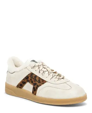Santoni Leather Sneakers - Silver