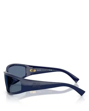 Miu Miu Wraparound Sunglasses, 69mm