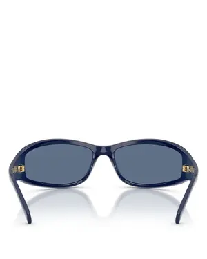 Miu Miu Wraparound Sunglasses, 69mm