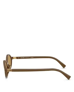 Miu Miu Oval Sunglasses, 50mm