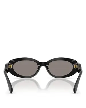 Miu Miu Oval Sunglasses, 53mm - Black