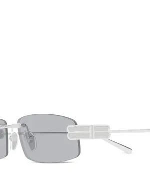 Balenciaga Gossip Rectangular Sunglasses, 57mm