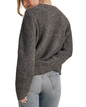 Splendid Selena Satin Tie Cardigan - Lead