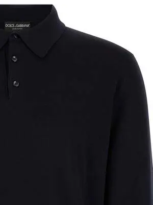 Dolce & Gabbana Virgin Wool Polo Shirt