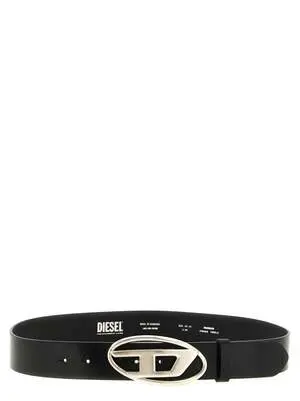 DIESEL® D Logo Belt - Black