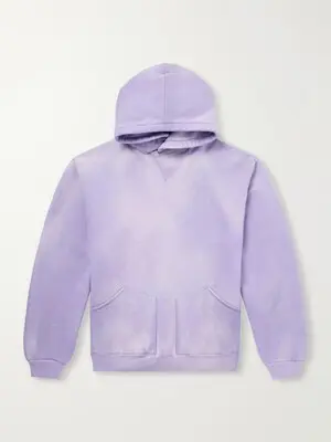 A.PRESSE Cotton-jersey Hoddie - Purple