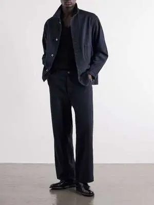 A.PRESSE Denim Wide-leg Trousers