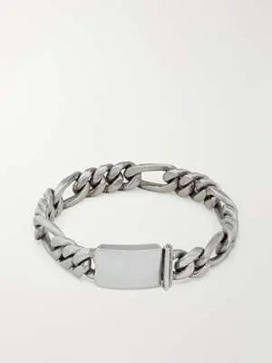 FOUNDWELL Vintage Heavy Figaro Sterling Bracelet - Silver