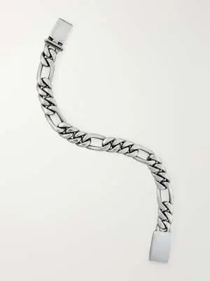 FOUNDWELL Vintage Heavy Figaro Sterling Bracelet