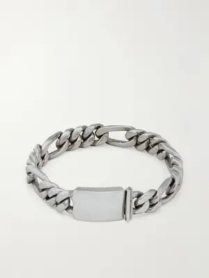 FOUNDWELL Vintage Heavy Figaro Sterling Bracelet - Silver