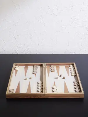 Brunello Cucinelli Backgammon Wood Set - Brown