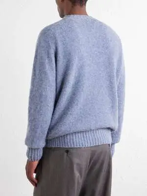 Sunspel Brushed Shetland Wool Sweater