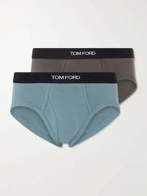 TOM FORD Two-pack Stretch-cotton Briefs - Multi