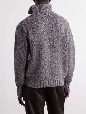 Auralee Wool Half-zip Sweater - Gray