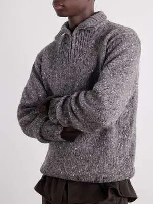 Auralee Wool Half-zip Sweater - Gray