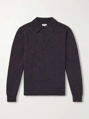 Sunspel Wool Polo Shirt