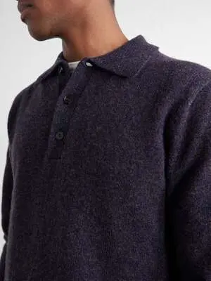 Sunspel Wool Polo Shirt