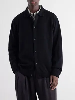 ATON Wool-blend Bouclé Cardigan