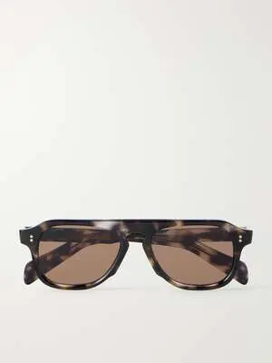 CUTLER AND GROSS Gr14 Aviator-style Acetate Sunglasses - Tortoiseshell