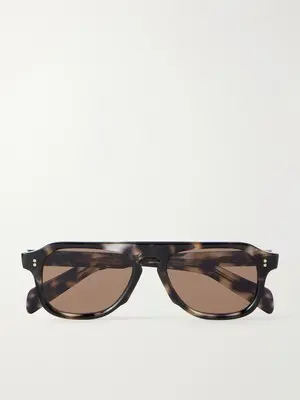 CUTLER AND GROSS Gr14 Aviator-style Acetate Sunglasses - Tortoiseshell